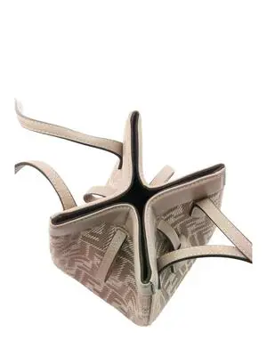 Fendi Fendi Zucca Canvas Origami Shoulder Bag Neutrals
