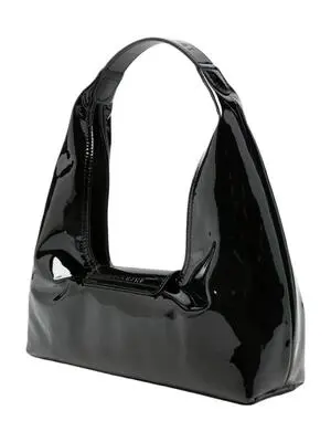 Longchamp Le Pliage Leather Shoulder Bag Black