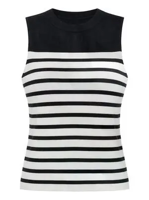 SEMICOUTURE Semicouture Striped Sleeveless Tank Top