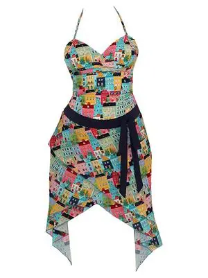 28NATELIER The Little Town Dress - Blue