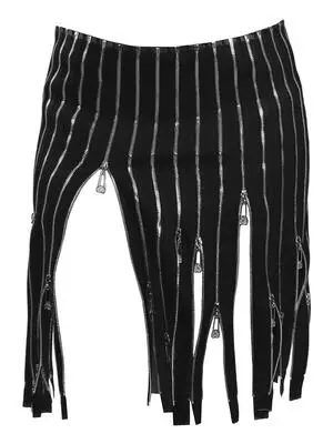 28NATELIER The Zipper Skirt - Black