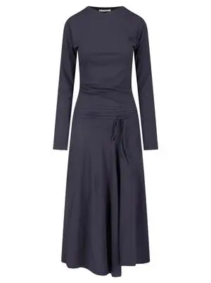 LEMAIRE Cotton Maxi Dress - Gray