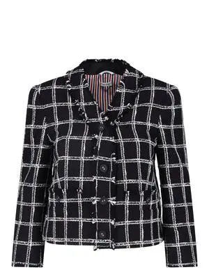 Thom Browne Tweed Blazer - Black