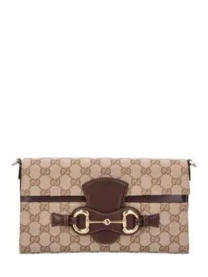 Gucci Gucci Horsebit Ristretto Shoulder Bag Beige