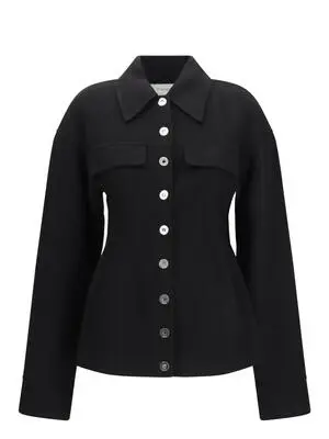 Max Mara Arena Short Virgin Wool Coat - Black