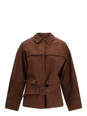 FABIANA FILIPPI FABIANA FILIPPI Short Jacket With Belt And Suede Details