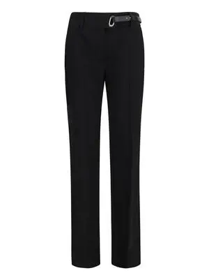 Max Mara Rum Cigarette Pants With Belt - Black