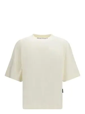Palm Angels Classic T-shirt With Oversized Back Logo - Cream