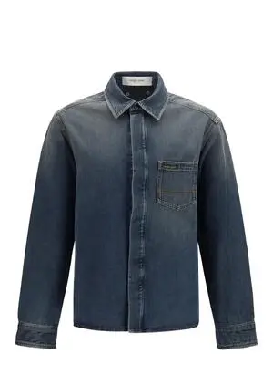 GOLDEN GOOSE Journey Denim Shirt Mae - Blue