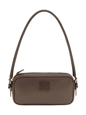 Miu Miu Leather Shoulder Bag - Brown