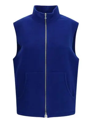 RIER Virgin Wool Vest - Blue