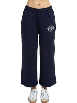 ELLE COLLECTION Elle Collection Cropped Leg Sweatpant Navy