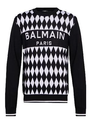 Balmain Merino Wool Pullover - Black