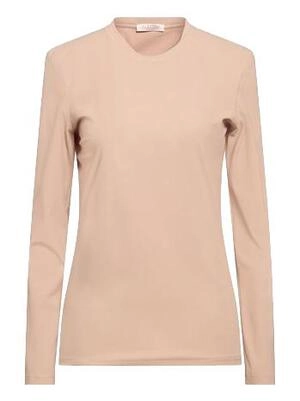 Valentino Garavani Long Sleeve Cotton T-shirt - Beige
