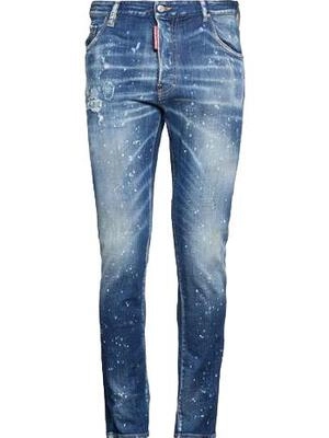 Dsquared2 Denim Cotton Elastane Skinny Jeans - Blue