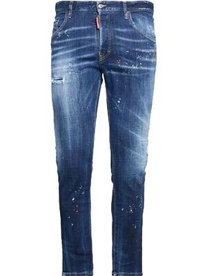 Dsquared2 Cotton Elastane Denim Jeans - Blue