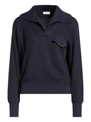 Brunello Cucinelli Cotton Sweater - Navy