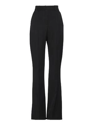 Balmain Virgin Wool Flared Pants - Black