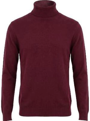 BROOKSFIELD BROOKSFIELD Cashmere Turtleneck Sweater Red
