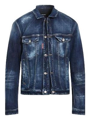 Dsquared2 Denim Outerwear Size Cotton, Elastane - Blue