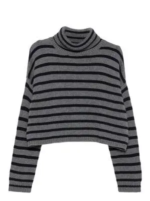 LISA YANG Zerlina Cashmere Turtle-neck Sweater - Grey