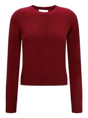 LISA YANG Mable Cashmere Crewneck Sweater - Red