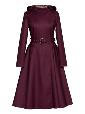 RAINSISTERS Double Breasted Trench Coat - Red