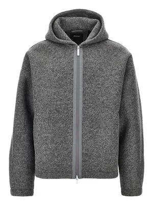 HERNO HERNO LAMINAR Wool-Blend Hooded Blouson Jacket