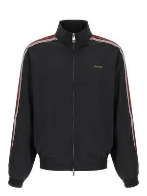 Versace Craquelé-effect Blouson - Black