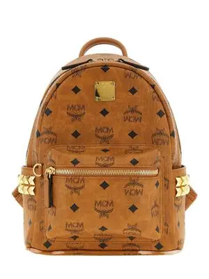 Mcm Stark Mini Backpack - Brown