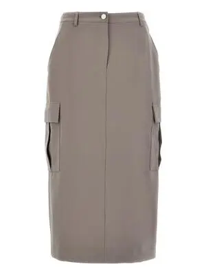 Theory Relaxed Cargo Skirt - Gray