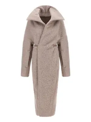 Rick Owens Dracucollar Belted Coat - Pink
