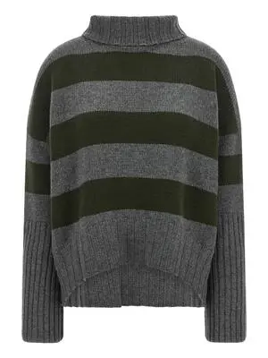 BE YOU Cashmere Striped Sweater - Multi