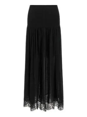 Zimmermann Valiant Long Skirt - Black
