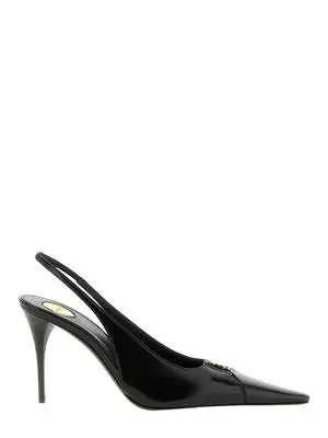Saint Laurent SAINT LAURENT Babylone Slingback Pumps Black