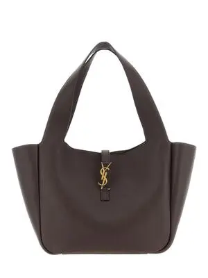 Saint Laurent Medium 'le 5 À 7 Bea' Shopping Bag Bordeaux