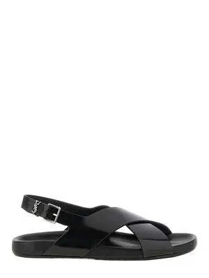 Saint Laurent Helios Sandals - Black
