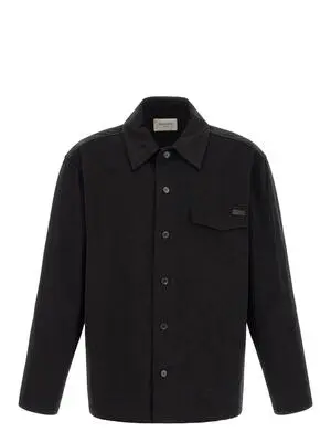 Saint Laurent Cotton Overshirt - Black