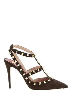 Valentino Garavani VALENTINO GARAVANI Rockstud Pumps Brown