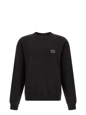 Dolce & Gabbana Logo Plaque Sweatshirt - Black