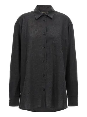 Andamane Georgiana Wool Blend Shirt - Gray