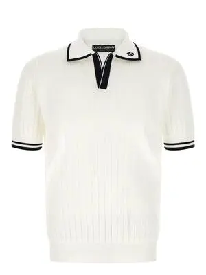 DOLCE & GABBANA Flat Ribbed Polo Shirt