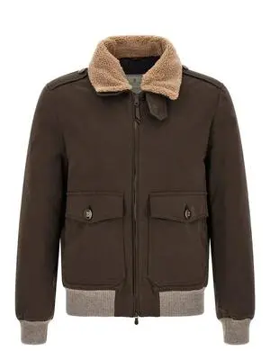 Brunello Cucinelli Waterproof Bomber Jacket - Brown