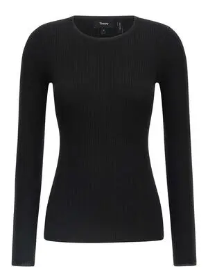 THEORY THEORY Ribbed Merino Wool Pullover