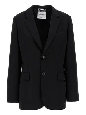 Moschino Single-breasted Martingale Blazer - Black