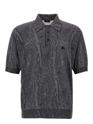 Etro Paisley' Polo Shirt - Multi