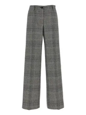 DOLCE & GABBANA DOLCE & GABBANA Houndstooth Cashmere Blend Trousers