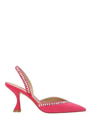 STUART WEITZMAN Gmct Suede Slingbacks - Fuchsia