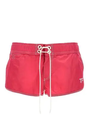 TOM FORD Logo Nylon Shorts