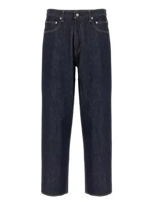 Auralee Hard Twist Cotton Denim Jeans - Blue